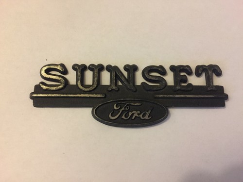 Plastic Sunset Ford Car Dealership Emblem | eBay