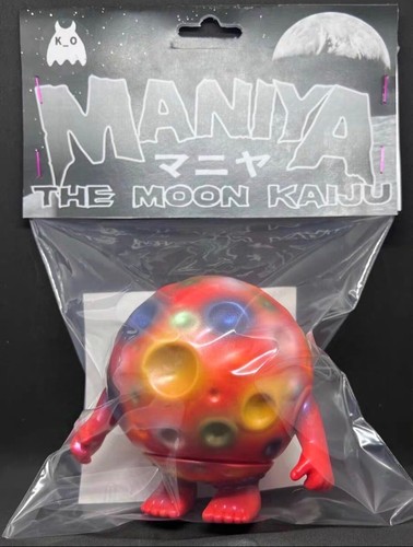 MANIYA THE MOON KAIJU Collectible Rare Red Vinyl Sofubi Figure Toy | eBay