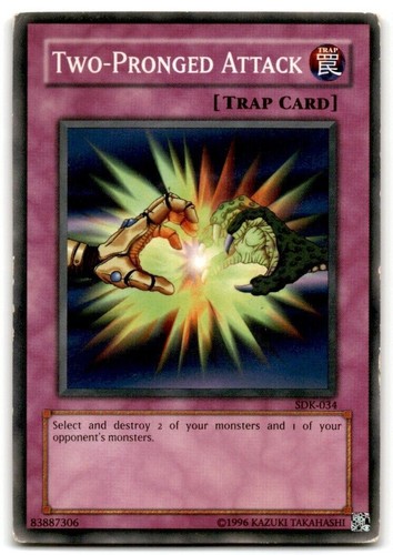 Two-Pronged Attack SDK-034 Unlimited Heavy Play Yu-Gi-Oh! DNA GAMES | eBay