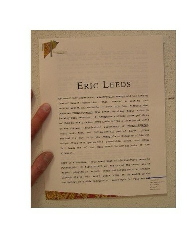 Eric Leeds Press Kit Prince Times Squared | eBay