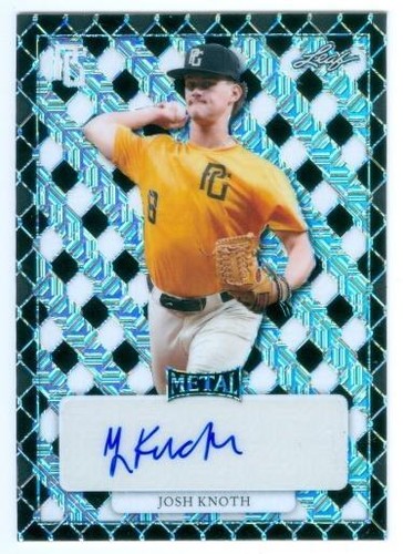 JOSH KNOTH "MOJO METAL AUTOGRAPH #1/1" LEAF PERFECT GAME NATIONAL 2022 ...