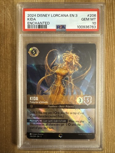 Lorcana Into the Inklands Kida Protector Of Atlantis Enchanted 206/204 ...