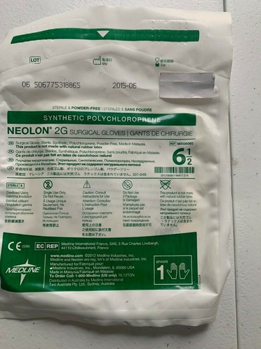 Medline MSG6065 Neolon 2G Gloves Size 6.5 | eBay