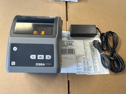 Zebra ZD620 Ethernet Thermal Barcode Tag Shipping Label Printer ZD62042 ...