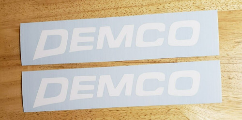 demco trailer tow dolly grain Decals stickers (Set of 2) white 13” USA ...