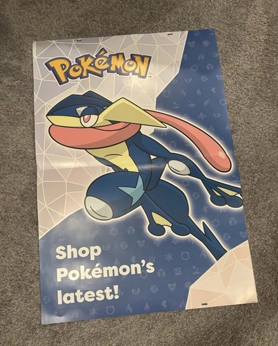 Pokémon GameStop Exclusive Greninja Display Poster | eBay