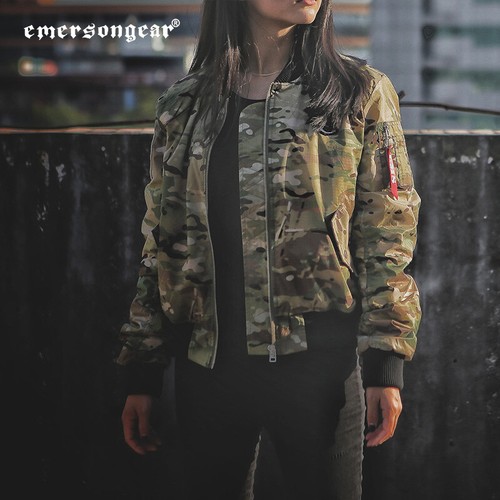 Emersongear Tactical MA1 Style Women Thermal Jacket SoftShell WindProof Coat MC | eBay