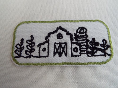 Farm Barn Silo Embroidered iron On Patch. | eBay