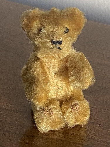 Rare Schuco 1930's Miniature Tiny Piccolo Bear mohair Cinnamon Brown 2 ...