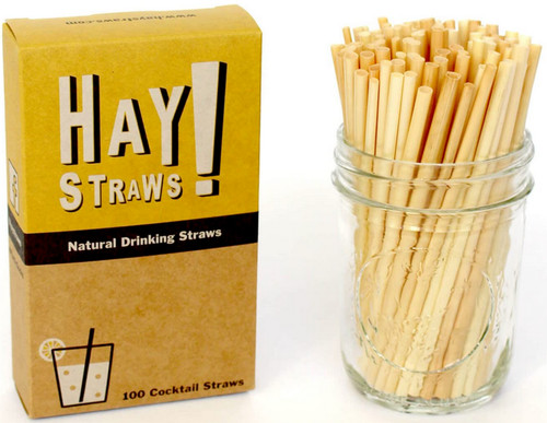 HAY! Straws, All Natural Drinking Straws, Unlike paper Straws, 2 Boxes ...