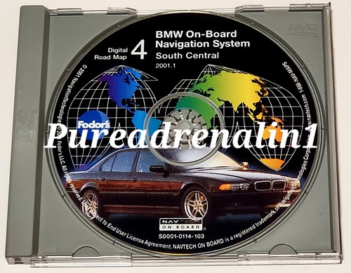 1999 2003 BMW E38 740i E39 540i NAVIGATION MAP CD 4 2001.1 South ...