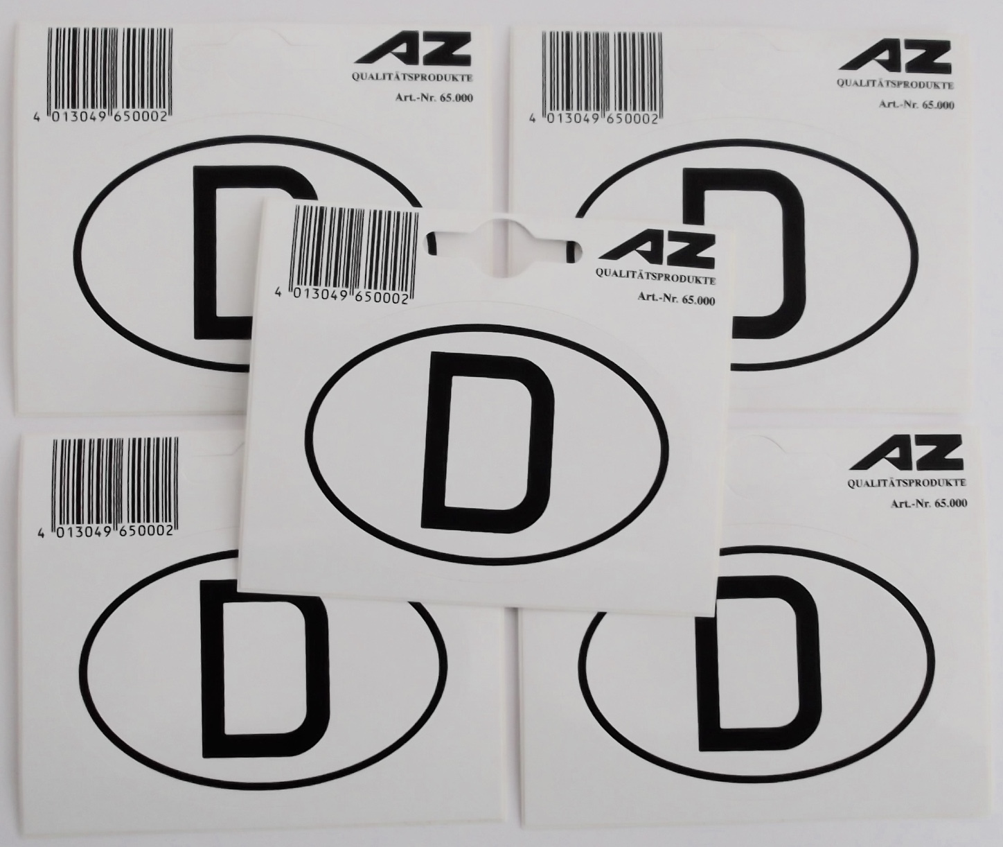 Deutschland Länderkennzeichen "D" Auto PKW Kennzeichen Sticker BRD 10 x ...