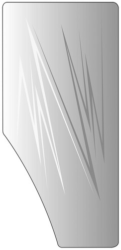 L169102 Door Glass Left Hand for John Deere 6110 6120 6210 6215 6220 ...