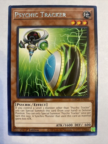 Yugioh! Psychic Tracker - GRCR-EN046 - Rare - 1st Edition Near Mint ...
