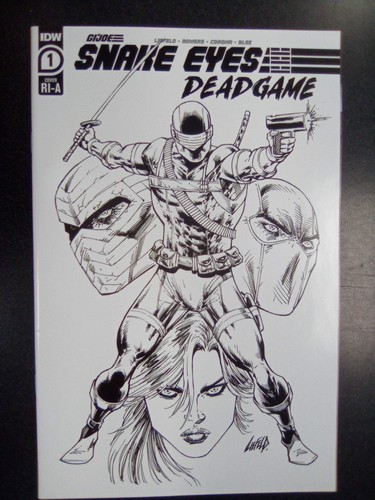 GI Joe Snake Eyes Dead Game #1 (2020) RI-A Rob Liefeld Sketch Variant ...