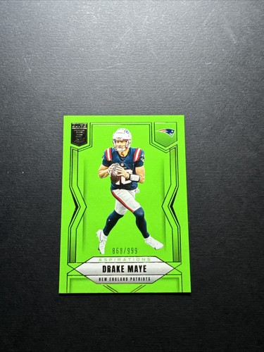 2025 Panini Donruss Elite - Drake Maye #65 Aspirations Lime Green /999 ...