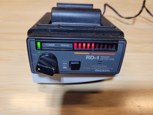 Maxon RD-1 Radar Detector Anti-Flashing Dual Superhetrodyne Tested City ...