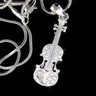 ~Pink Violin Viola Cello Fiddle made with Swarovski Crystal Musical ...
