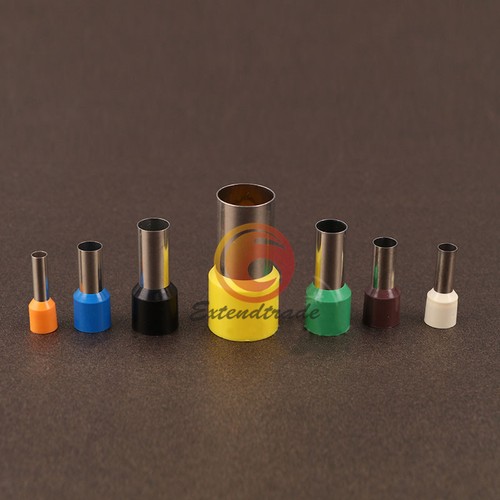 New 100pcs E1512 16 AWG 1.5mm² Red Insulated Cord End Terminal Wire ...