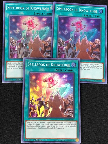 YUGIOH SPELLBOOK OF KNOWLEDGE INCH-EN059 1ST SUPER X3 (NM) | eBay