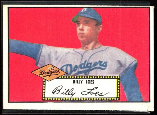 Billy Loes 1952 Topps Black Back #20 Brooklyn Dodgers | eBay