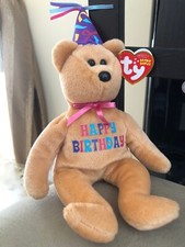 Happy Birthday the Bear - Red - Beanie Babies - Beaniepedia