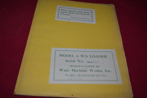 Oliver Tractor White 6WA Ware Loader Parts Book Manual PBPA | eBay