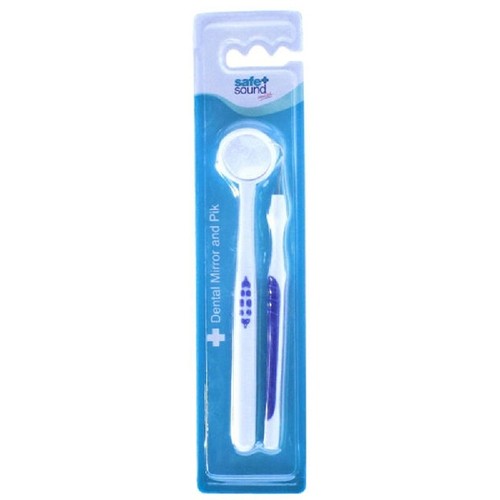 Safe and Sound Health Dental Mirror and Pik Tool Set Oral Hygiene ...