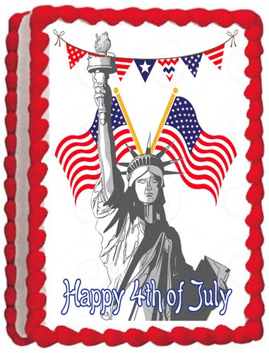 LIBERTY STATUE Image Edible Cake topper decoration | eBay