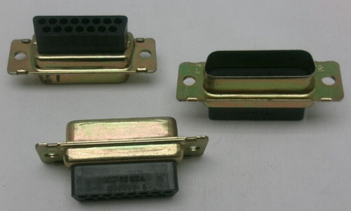 Lot of THREE (3) AMP 9202 205206-1 DB15 Male D-sub Connector Shells ...