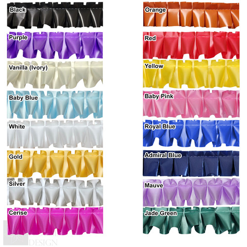 Pleated Ribbon Easy Pleat Funeral Tribute Rosette Florist Edging 16 ...