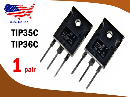 TIP35C & TIP36C TO-218 (1 pair) 100V 25A Bipolar - Fast shipping with ...