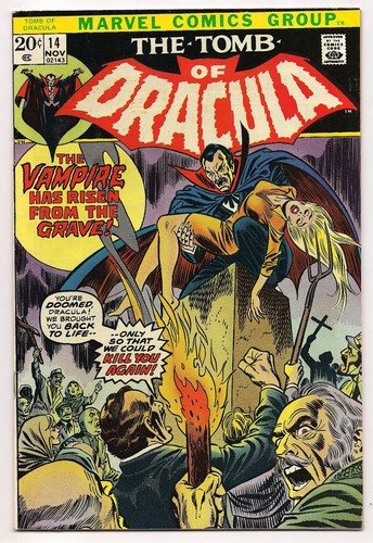 TOMB OF DRACULA #14 1973 VF HIGH GRADE - BLADE KILLS DRACULA! BRONZE ...