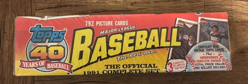 1991 Topps Complete Set Series 1 & 2 Factory Sealed 792 Cards CHIPPER ...