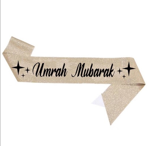 Umrah Mubarak Sash Umrah Welcome Sash Umrah Greeting Sash Umrah ...