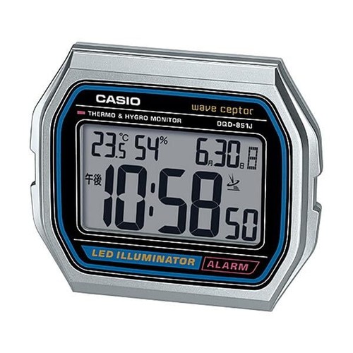 CASIO wave ceptor digital electric wave alarm clock DQD-851J-8JF clock ...