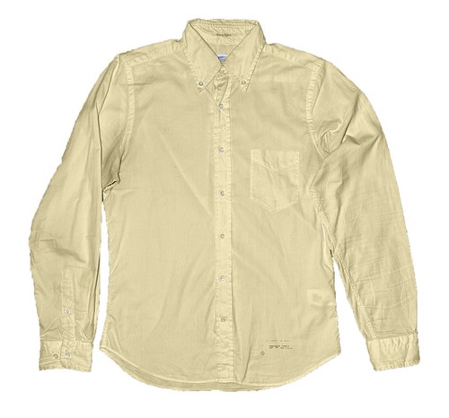 GANT RUGGER Soft Yellow Windblown Oxford Shirt 344000 Size Medium | eBay