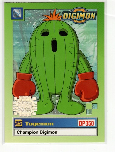 DIGIMON ANIMATED SERIES 1 EXCLUSIVE PREVIEW TRADING CARD - TOGEMON 26 ...