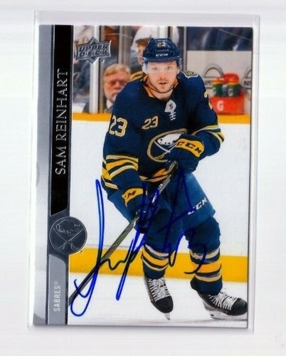 SAM REINHART autographed SIGNED '20/21 BUFFALO SABRES "Upper Deck" card ...