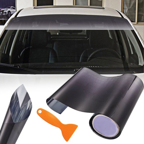 Car Sun Visor Strip Tint Film Front Windshield UV Shade Sticker Decor W ...