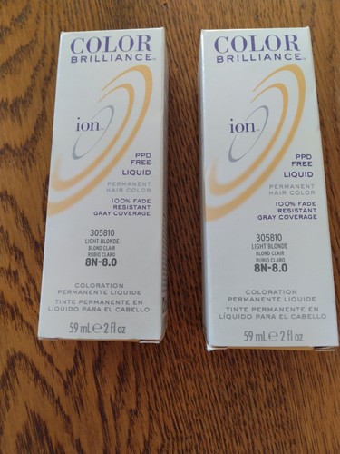 Ion Color Brilliance Permanent Hair Dye, Lot Of 2, 8N-8.0 | eBay