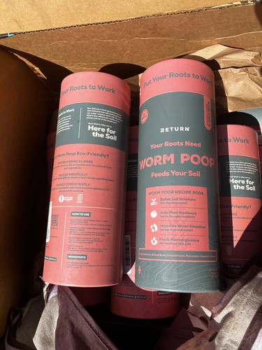 Return Worm Poop Fertilizer, Feeds Your Soil: Amends Three 8” Pots ...