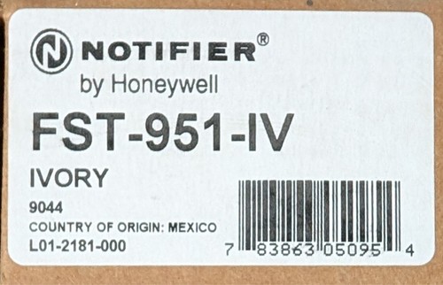 Notifier FST-951-IV Smoke Detector - IVORY - SAME DAY SHIPPING | eBay