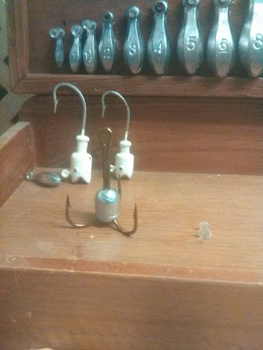 10/0 Weighted Treble Hook/Snag hook 2.5oz 4x strong tinned hook. 12 ...