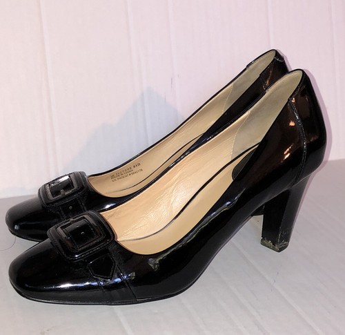 Cole Haan NikeAir Women's Black Leather Heels Size 8.5B D27598 Pump | eBay