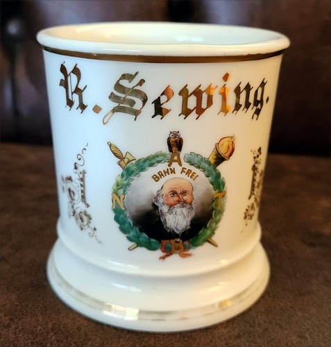 Vintage Shaving Mug with Crest of Friedrich Ludwig Jahn, Father of ...