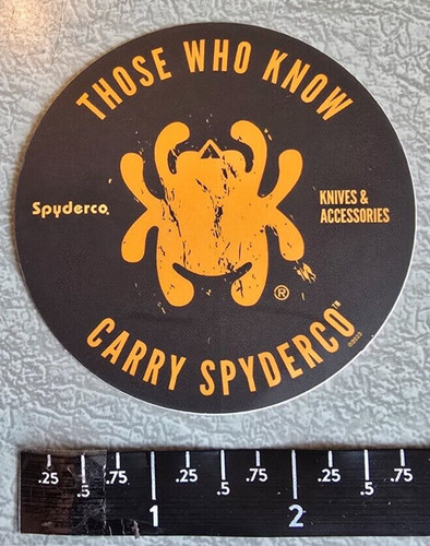 Spyderco Those Who Know Carry Vinyl Sticker Decal SHOT Show OEM ...