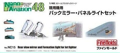 Fine Molds NC15 - 1/48 Rear View Mirror And Formation Light for Jet ...
