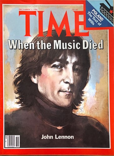 Time Magazine December 22, 1980 John Lennon Sp.Issue “When the Music ...