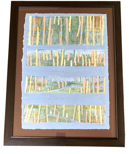 HUGE Original Roland Poska 1977 Mixed Media Modernism Painting 4x ...